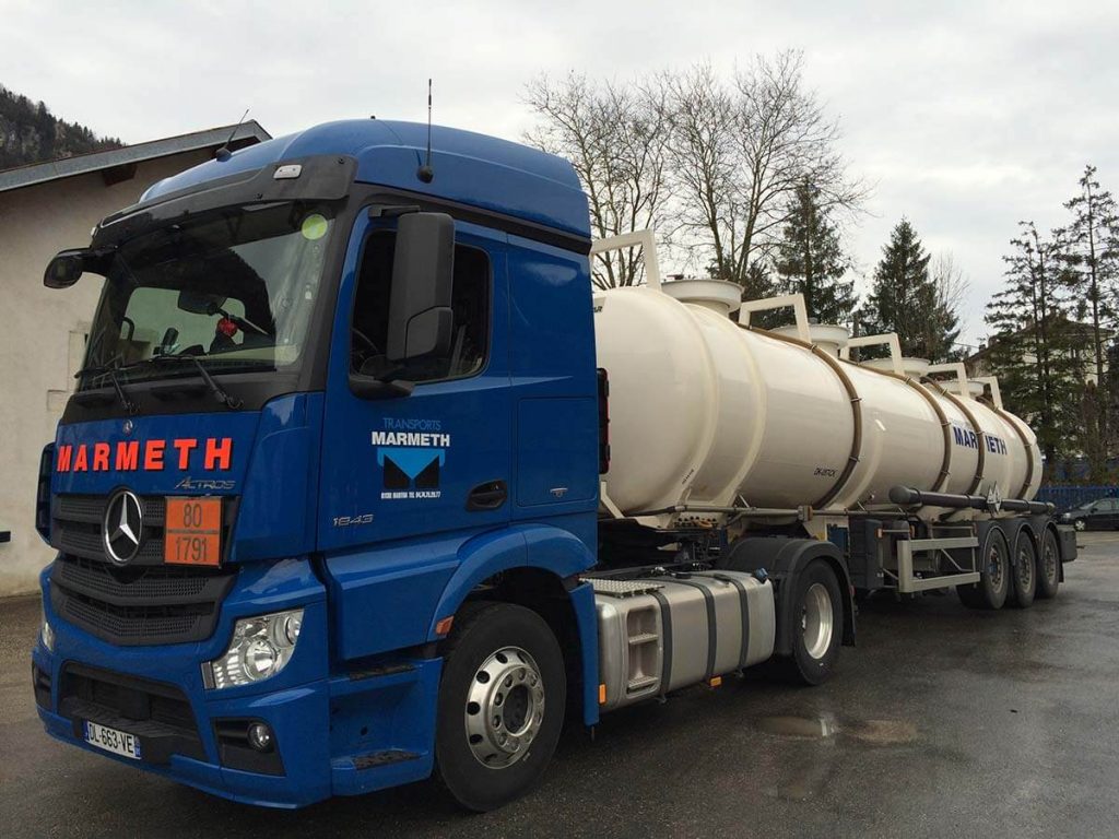 Transports Marmeth – Conteneur citerne revêtue